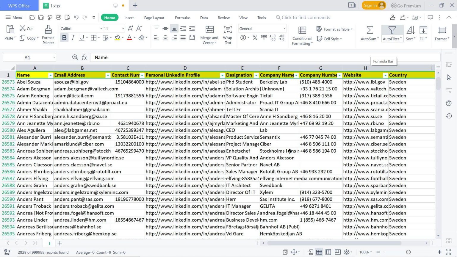 1M Sweden Email Database [2024] - EmailProLeads